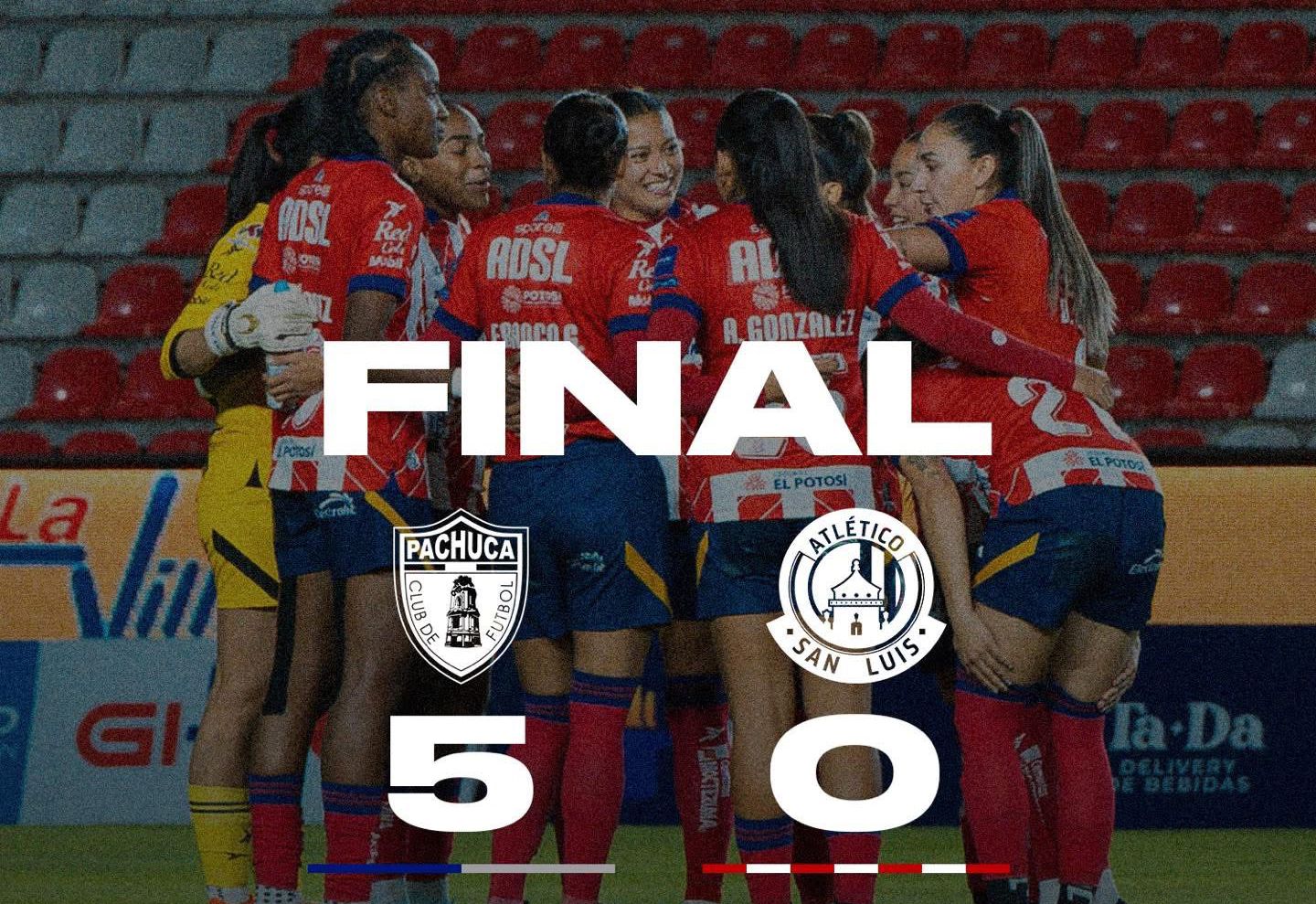 Atlético de San Luis Femenil cae 5-0 ante Pachuca en la jornada 5 - Momento | San Luis Potosi