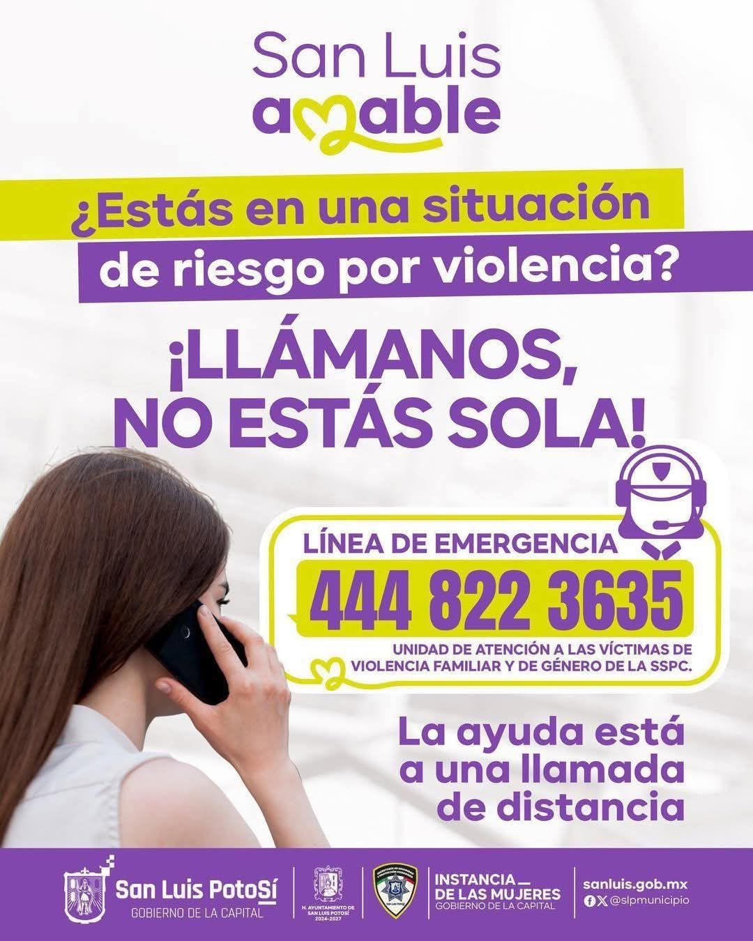 Lanza SSPC campaña para apoyar a mujeres violentadas - Momento | San Luis Potosi